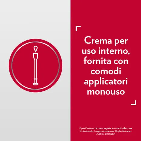 Gyno-Canesten Crema Vaginale con 2% Clotrimazolo per Candida 30g + 6 A ...